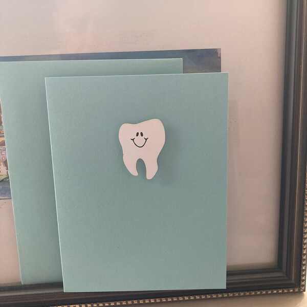 Kraft Brown Tooth Thank You 10 Pack Notecards | Handmade Dentist ...