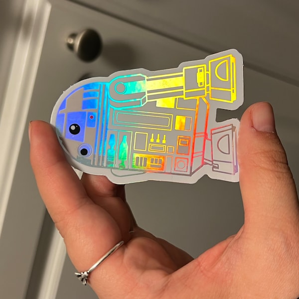 R2D2 Holographic Droid Sticker/ Star Wars Disney Laptop Stickers/mickey ...