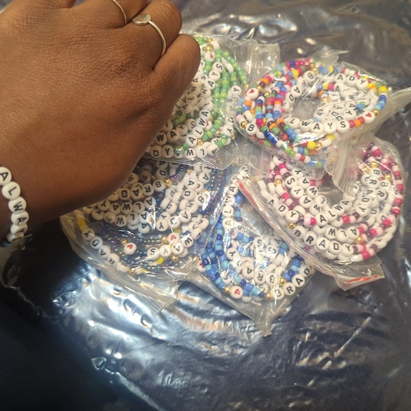 25-50-100-200-1000 Beaded World Bracelets/friendship Bracelets ...