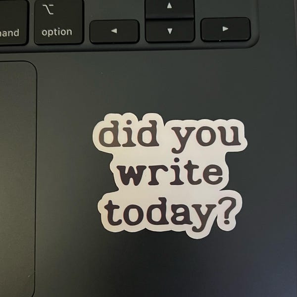 Never Stop Writing Sticker, Gift for Writers, Writing Motivation ...