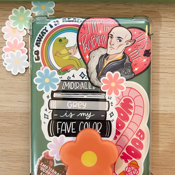 Never Too Many Books Rainbow Vinyl Decal Sticker | Bookish Stickers ...