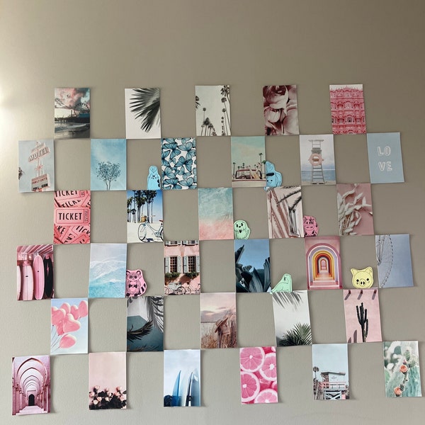 50pcs Grunge Pinterest Stickers, Downtown Girl Aesthetic, Dorm Room ...