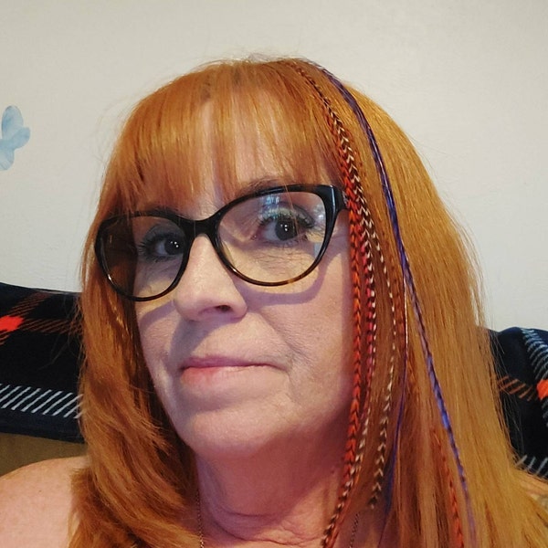 Feather Hair Extension Kit, 6 Real Feathers, Pick Your Length Short to ...