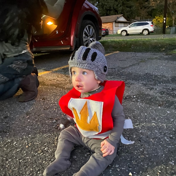 Knight Helmet ALL SIZES Thru ADULT, Crochet Baby Knight Hat, Roman ...