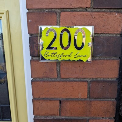 Large Door Plaque, Rounded Edge House Sign - Etsy