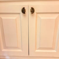 Antique Art Deco Fan Kitchen Handles and Knobs, Cabinet Door Handles ...