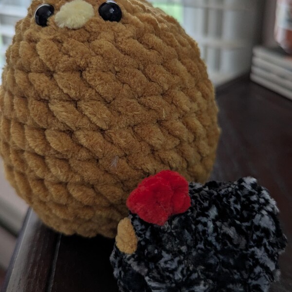 Crochet Chickens, Chicken Amigurumi, Chicken Plushie, Chicken Stuffed ...