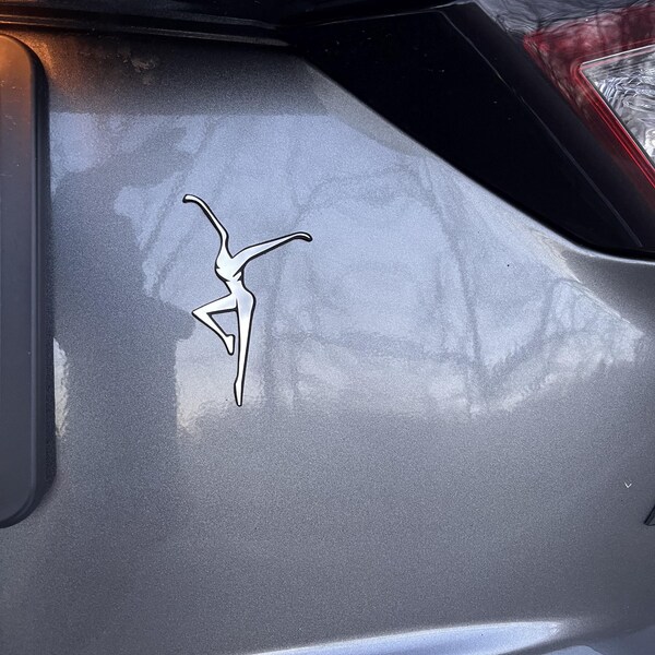 Custom Engraved Car Name Emblem Badge Black With Gray Customized Text ...