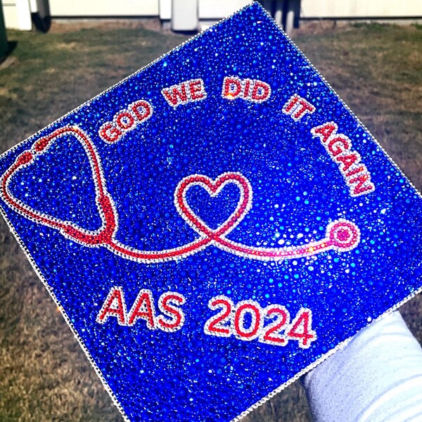 Rhinestone Graduation Cap/topper - Etsy