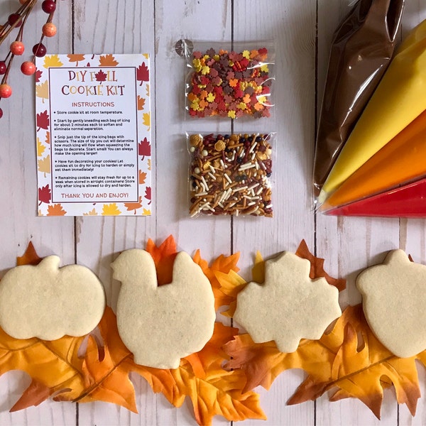 Instant Download Fall DIY Cookie Kit Instructions Printable Card, Fall ...