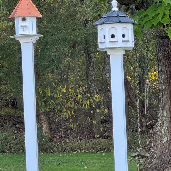 Castle Bird House, Patina Roof Birdhouse | | Made in USA | Amish ...