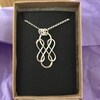 Triple Infinity Necklace in Sterling Silver, Sterling Silver Necklace ...