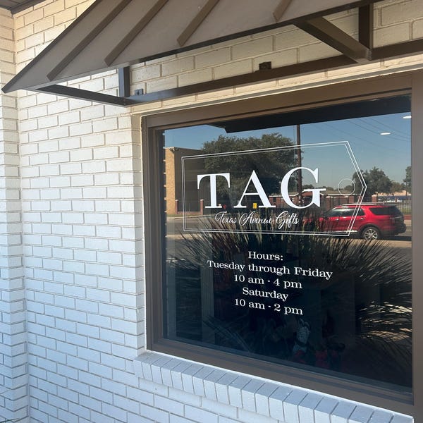 Customizable Window Decal / Your Company Name or Logo Storefront Vinyl ...