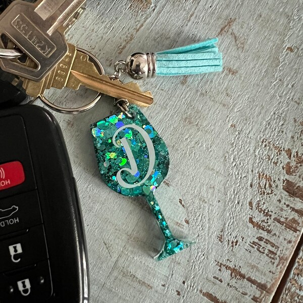 Wine Glass Keychain, Wine Keychain, Small Gift, Personalized Keychain ...