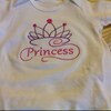 PRINCESS Machine Embroidery Design Fancy Script princess With Tiara ...