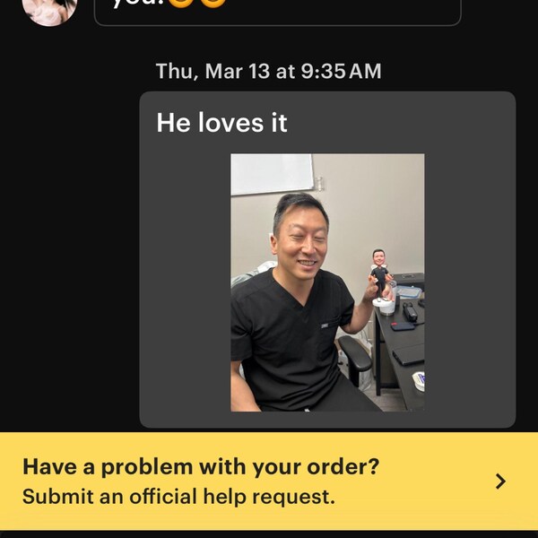 Handmade Custom Marry to Me Kiss Wedding Bobble Head Handmade Polymer ...