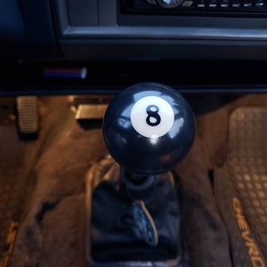 Billiard Pool Ball Shift Knob Threaded Gear Shifter Shifting Exact Fit ...