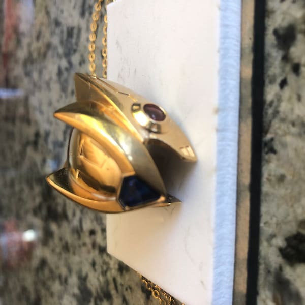 Zero Helmet - 24k Gold Plated Necklace, Keychain, Display Piece 1:10 ...