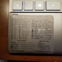 Word/excel (for Windows PC) Keyboard Shortcut Sticker - No-residue ...