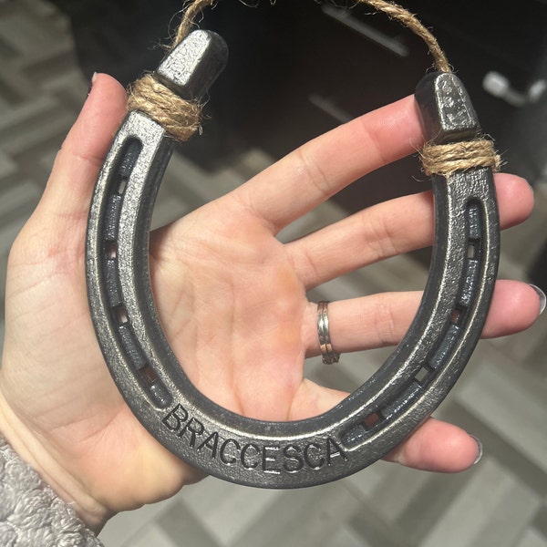 Engraved Horseshoe, Customized Western Decor, 6th or 11th Anniversary ...