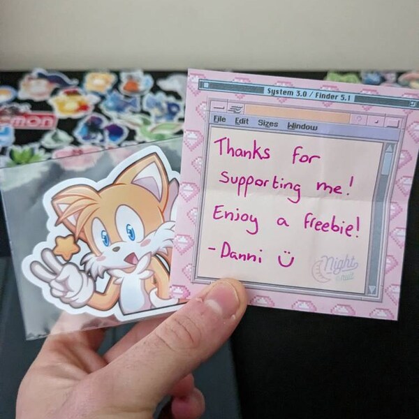 Sonic the Hedgehog Cute Stickers Gift Set Girls Boys Birthday Gaming ...