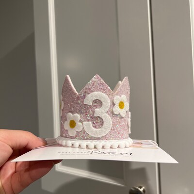 Groovy Medium Birthday Crown Two Groovy Birthday Retro Daisy Flower ...