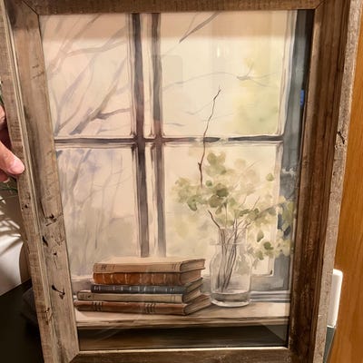 Haystacks Watercolor Painting Farmhouse Art Print Hay Field Landscape ...