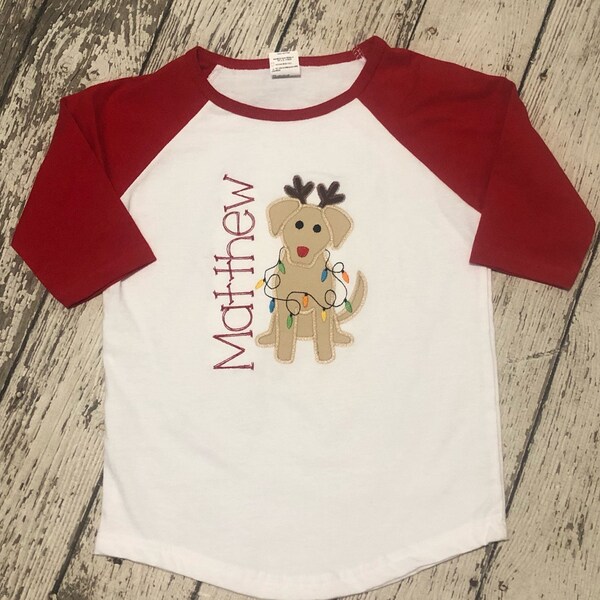 Christmas Dog Applique - Christmas Dog ZZ Applique Design - Dog ...