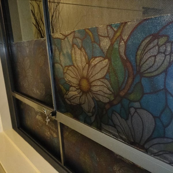 Customized European Style Stained Glass Window Sticker Electrostatic ...