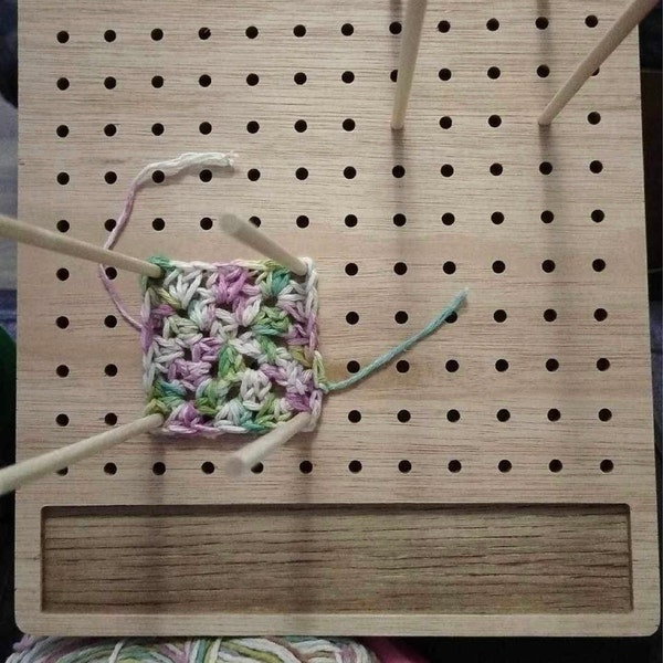 Crochet Blocking Board for Blocking Squares and Granny Squares up to ...