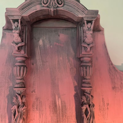 Carved Arched Element of Wood, 1pc, Home Wall Embellishments, Furniture ...