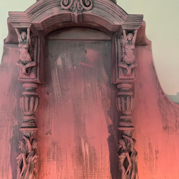 Carved Arched Element of Wood, 1pc, Home Wall Embellishments, Furniture ...