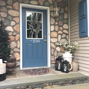 Front Door Number Vinyl Decal Street Number House Address | Etsy