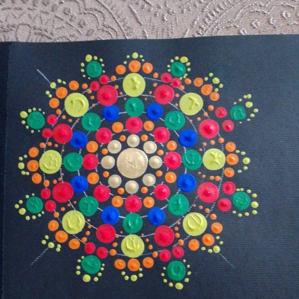 Beginners Basic Mandala Dot Art Pattern 102 Happy Dotting Company Step ...