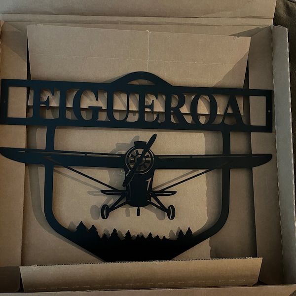 Airplane Monogram Front View, Pilot Gifts, Personalized Aviation Signs ...