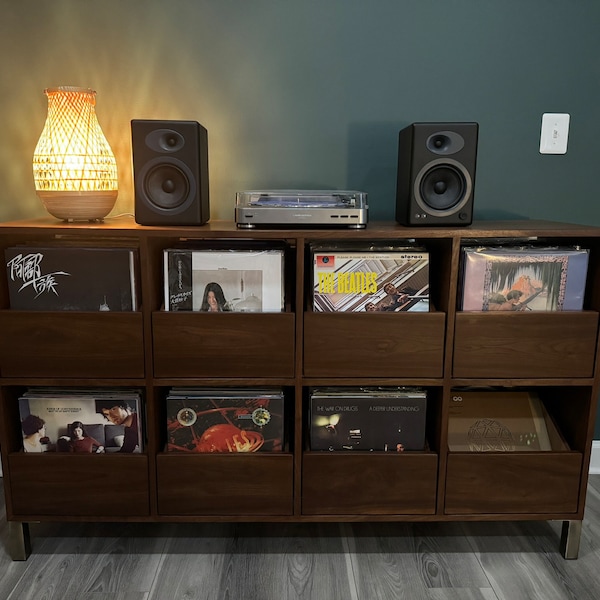 R/D Vinyl Record Storage Cabinet, 8-drawer | Los Angeles - Etsy