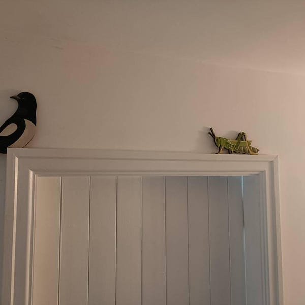 Hand Painted Jay to Sit on a Door Frame Corner - Etsy