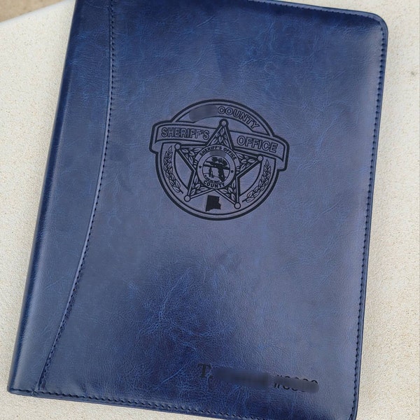 Personalized Leather File Folder, Custom Leather Document Case, Engrave ...