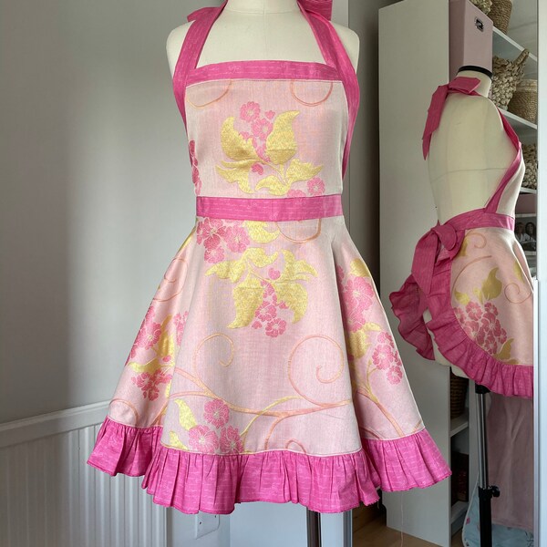 Vintage Style Retro Apron Printable PDF Pattern - Etsy Canada