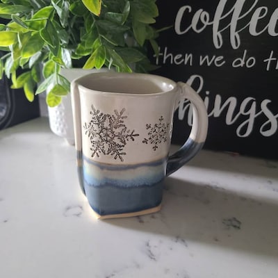 Sun Moon Mug, Night Sky Mug, Unique Handmade Ceramic Mug, Man in the ...