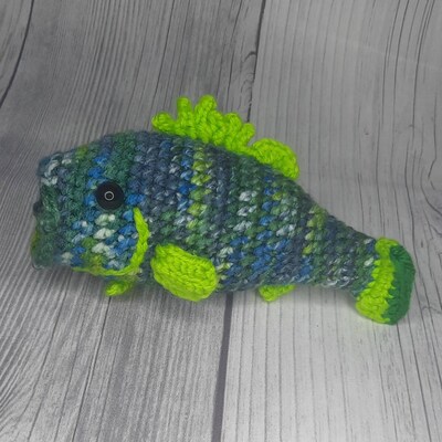 PDF Mini Largemouth Bass No-sew Amigurumi Crochet Pattern ...