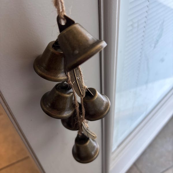 Hanging Door Knob Protection Bells, Hanging Bells for Door, Witchy ...