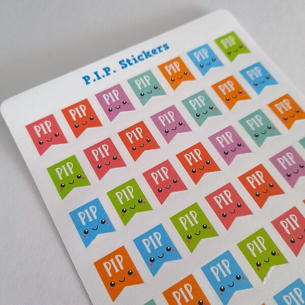 49 Cute P.I.P Flags/personal Independence Payment/planner Stickers - Etsy