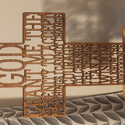 Modern Lord's Prayer Our Father christian or Catholic Circle With Cross ...