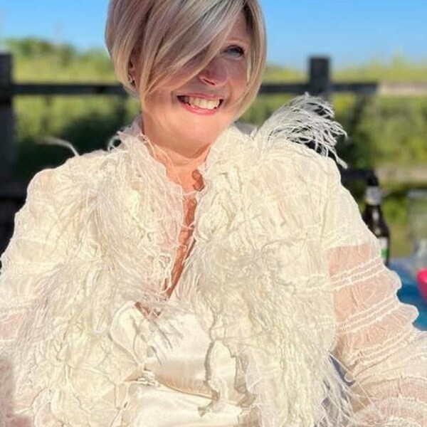 Purple Spotty Neck Frilly Neck, Jabot, Cravat, Victorian, Ruffle Neck ...