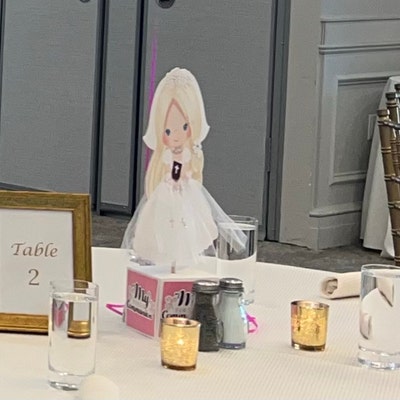 First Holy Communion Girl Centerpiece Centerpiece - Etsy