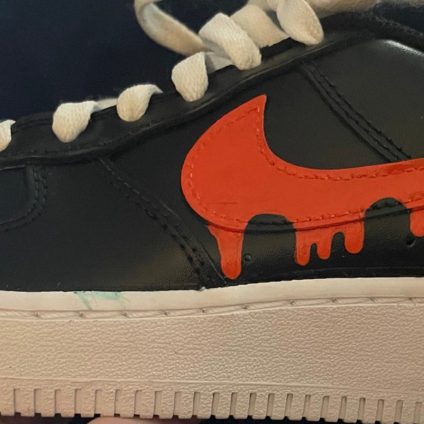 Custom Nike Air Force 1 Drip Shoes- Any Color Drip Nike Drip AF1 ...