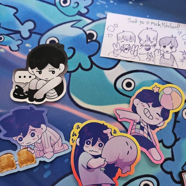 OMORI Stickers - OMORI, Kel, Aubrey, Hero - Etsy