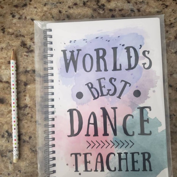 COFFEE and CHOREOGRAPHY NOTEBOOK, Dance Teacher Gift, Dancer Gift ...