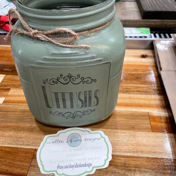 Kitchen Canister Set, Sugar Jar, Flour Jar, Coffee Jar, Rustic Kitchen ...